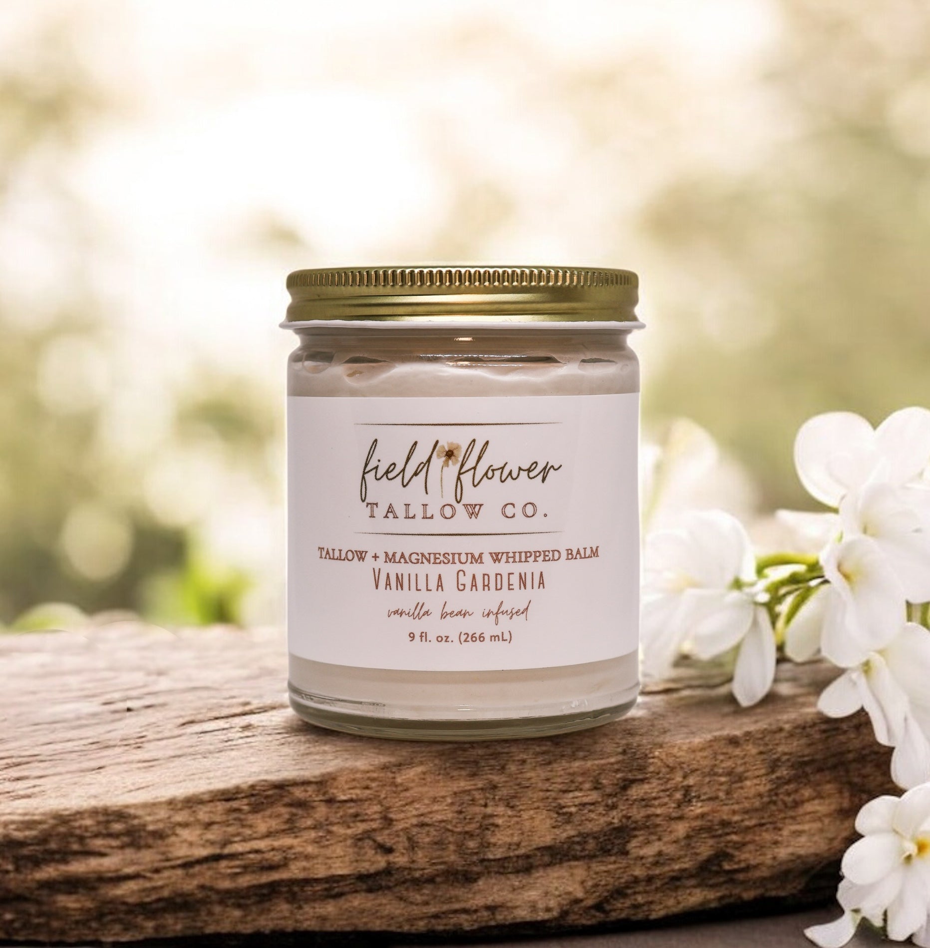 Vanilla Gardenia Magnesium Tallow Balm – Field Flower Tallow Co.